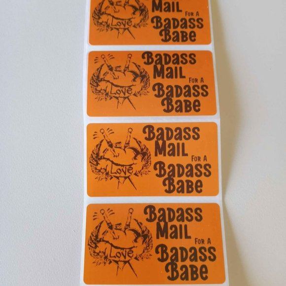 Hand Crafted | Office | 0 Badass Mail Shipping Labels Thermal Packaging ...